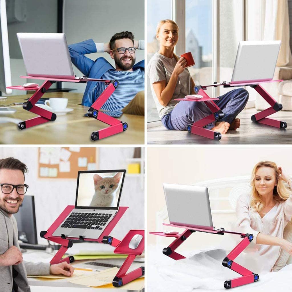 Masuta laptop, inaltime reglabila, din aluminiu cu sistem dublu ...