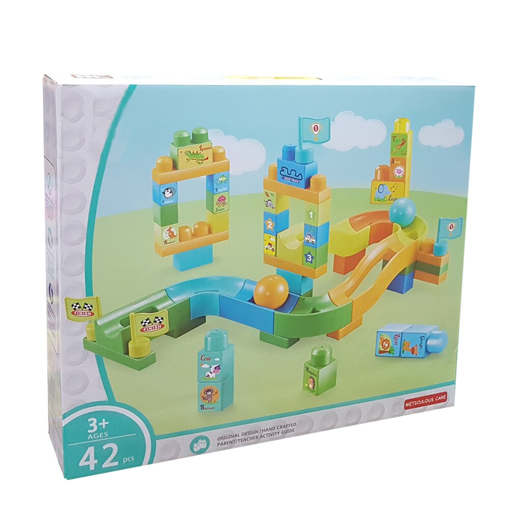 Set joc de constructie din cuburi pentru copii, 42 piese, L16-5 - eMAG.ro