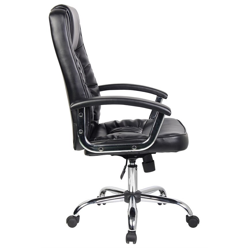 Scaun de birou Bedora Abraj, Piele ecologica, Ergonomic, Negru - eMAG.ro