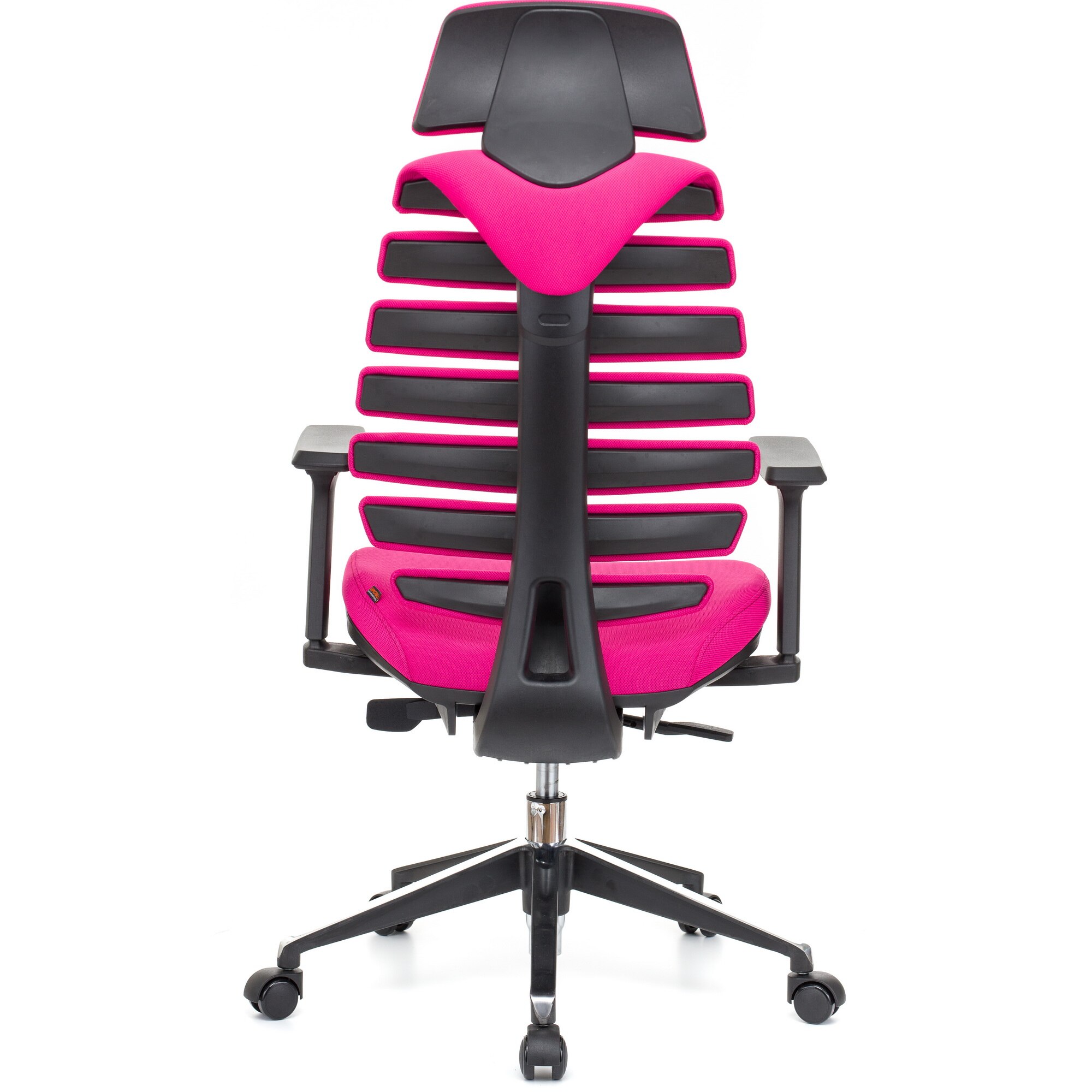 Scaun ergonomic QMOBILI ERGO LINE HI Roz Fuxia, stofa, tetiera, sezut ...
