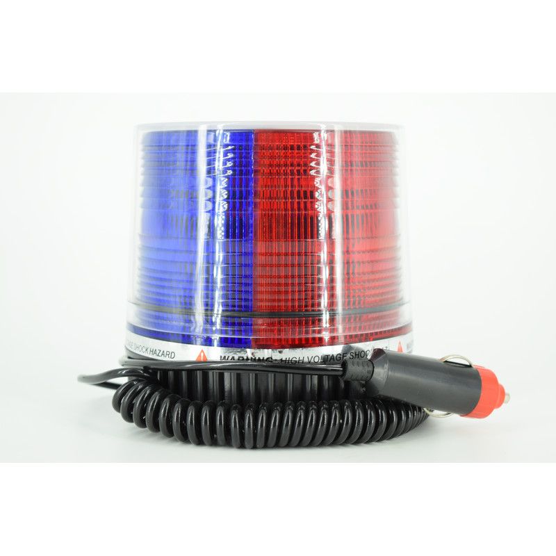 Girofar led de culoare albastra si rosie, cu lumini albastre si rosii ...