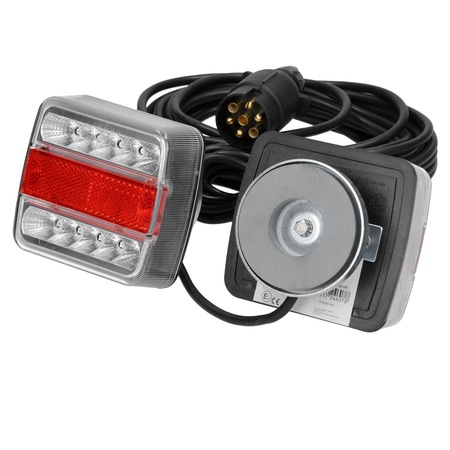 Set stopuri LED, ECD Germany, pentru remorci, 12V, priza cu 7 pini si ...