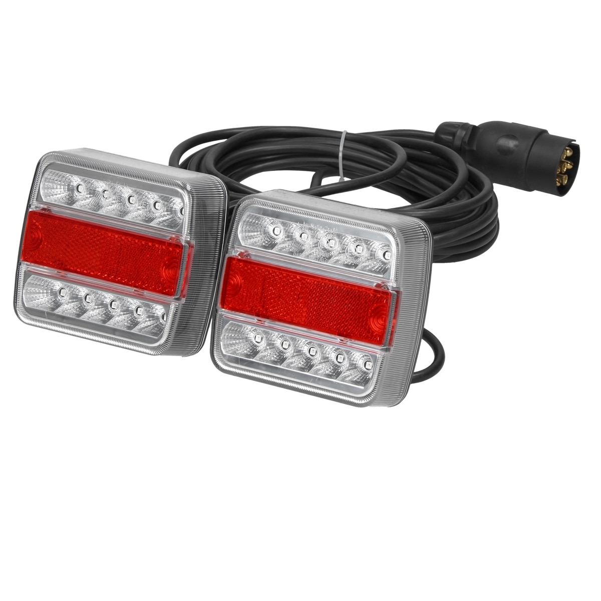 Set stopuri LED, ECD Germany, pentru remorci, 12V, priza cu 7 pini si ...