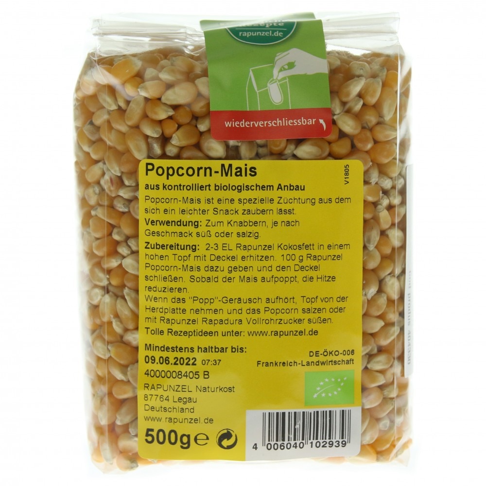 Porumb pentru popcorn bio, 500g, Rapunzel - eMAG.ro