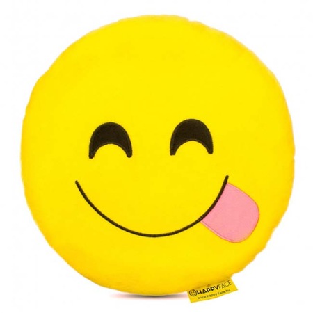 Perna Emoji limba - Happy Face - 32 cm - eMAG.ro