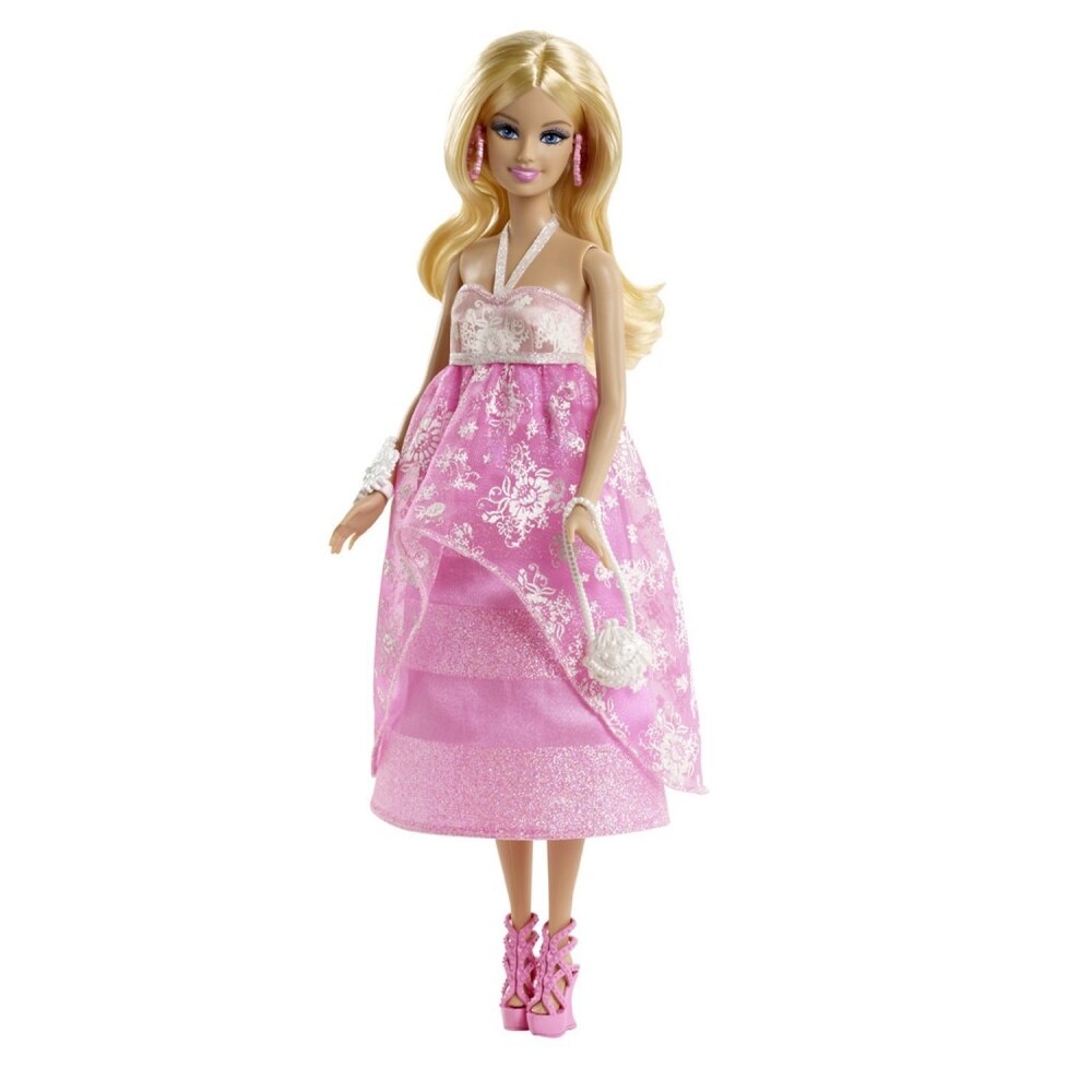 Papusa Mattel Barbie cu rochie lunga diverse modele - eMAG.ro