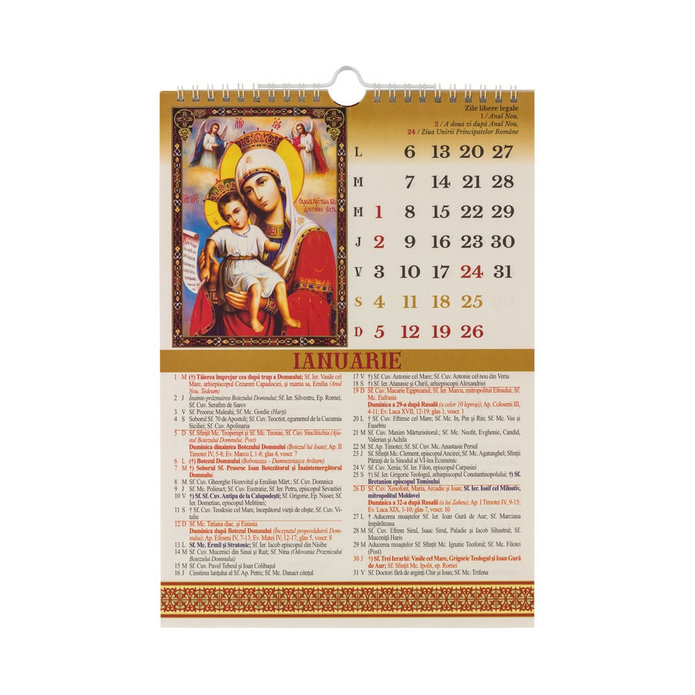 Calendar Bisericesc 2020 A4 perete CP25-800 - eMAG.ro