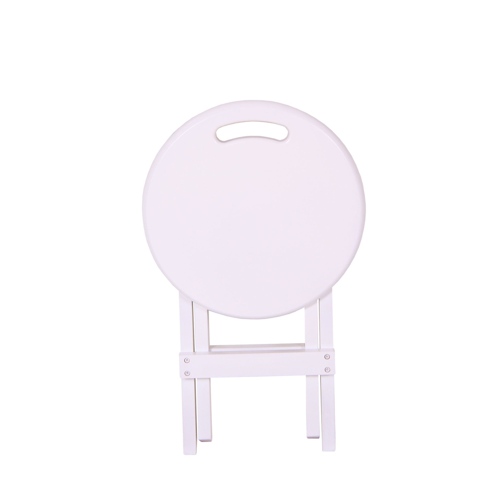 Set 2 taburete pliabile Clever, Lemn, White - eMAG.ro