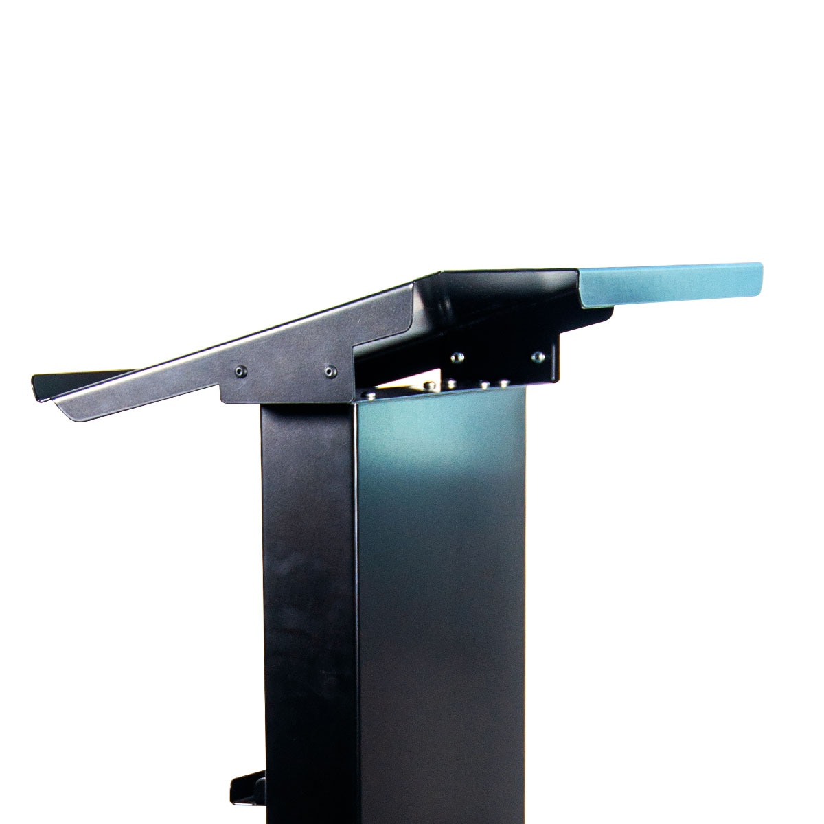 Pupitru negru JJ DISPLAYS realizat integral din metal pentru conferinte ...