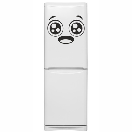 Sticker decorativ modern, Pentru bucatarie si frigider, fata simpatica ...