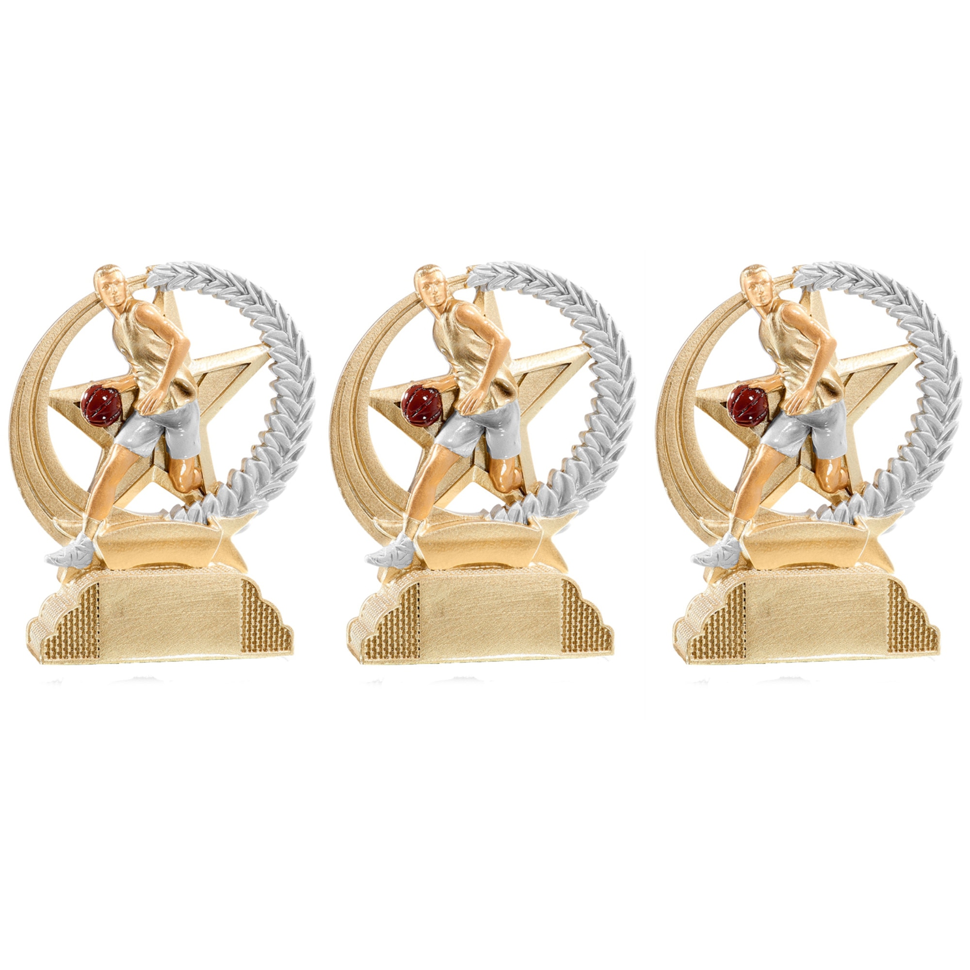 Set 3 Trofee Baschet Masculin, 13 cm - eMAG.ro
