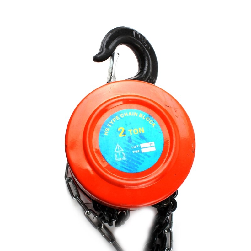 Macara cu lant, scripete, ECD Germany, 2.5 m, 2 tone - eMAG.ro
