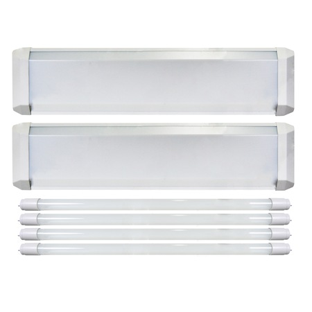 Pachet - 2 x Corp de neon LED 2 x 9W cu 4 neoane incluse - eMAG.ro