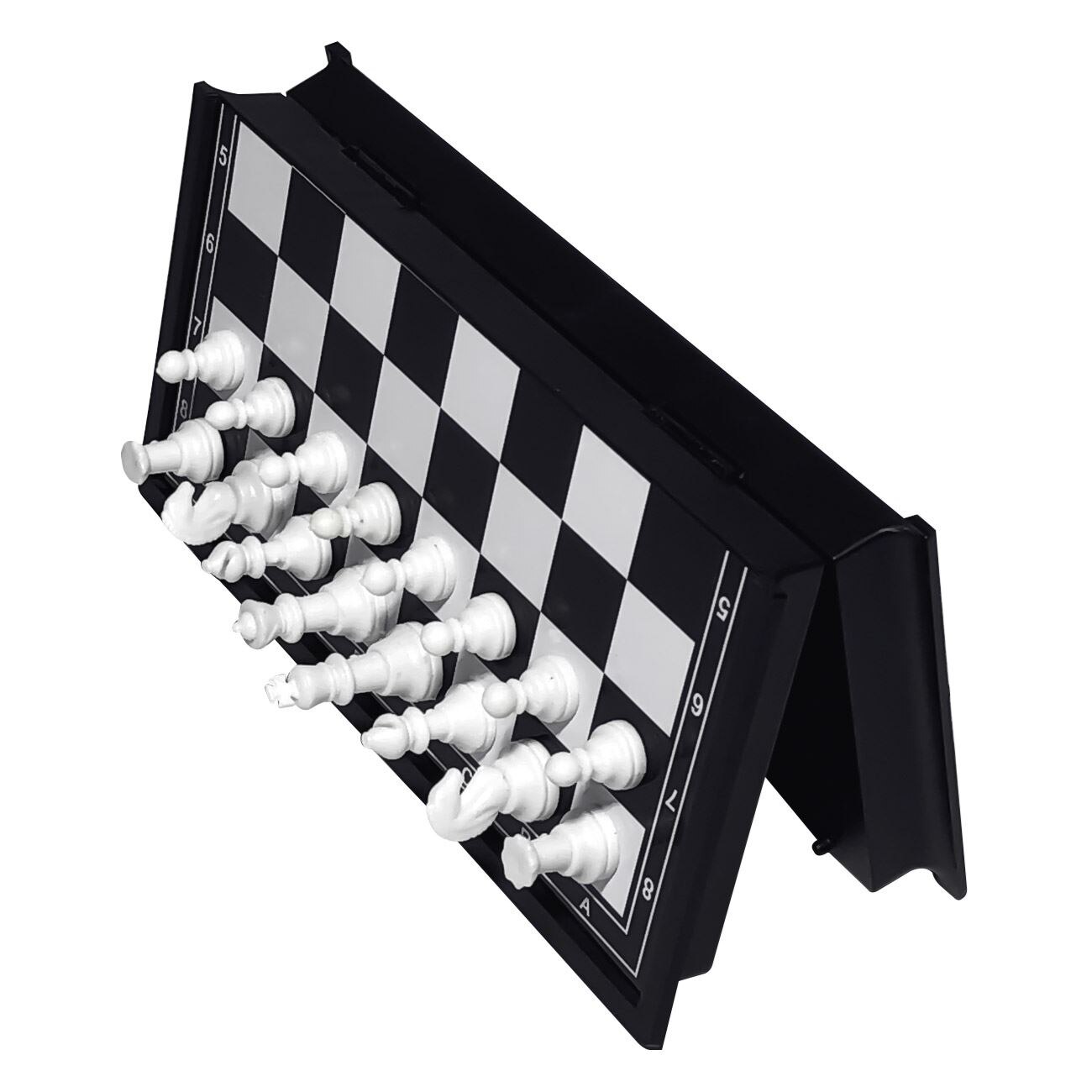 Mini joc de masa, Zola®, model sah, magnetic, alb/negru - eMAG.ro