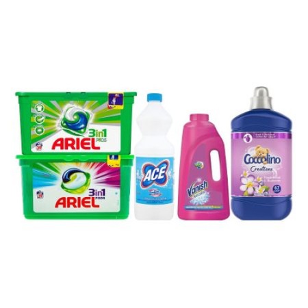 Ariel Mosószer szett 3 az 1-ben Mountain Spring 39 kapszula+ Ariel ...