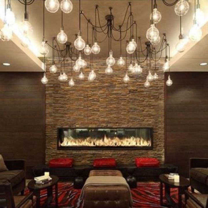 Lustra SPIDER 12 ,Retro rustic Culoare Negru, 220V E27, lustraled LZZ12 ...