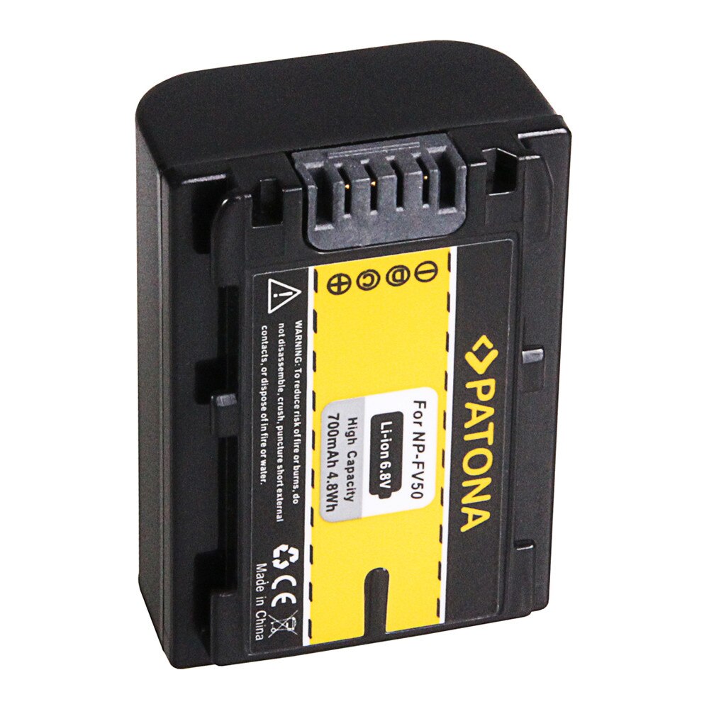 Батерия PATONA, NP-FV50 6.8V, За Sony HDR-CX110, HDR-CX170, NP-FV30, NP-FV50, NP-FV100HDR-CX ...