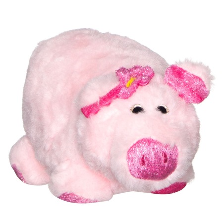 Porc de plus roz, DecorCasa, 18 cm - eMAG.ro