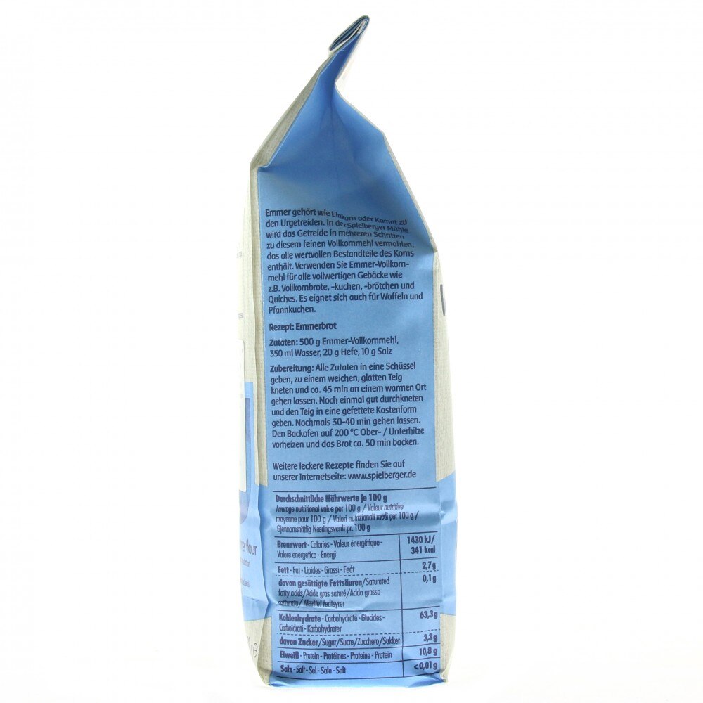 Faina integrala din emmer Demeter bio, 500g, Spielberger - eMAG.ro