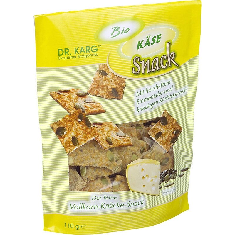 Crackers cu branza Emmental si seminte de dovleac ECO 110 g - Dr. Karg ...