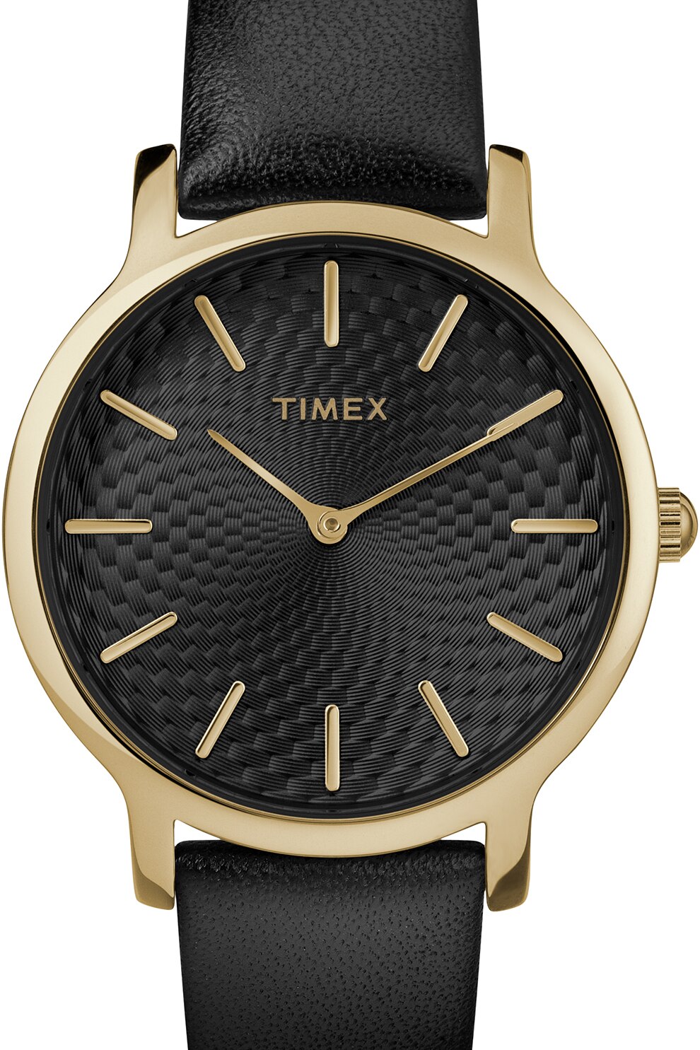 Timex, Часовник Metropolitan с кожена каишка, 34 мм, Черен - eMAG.bg