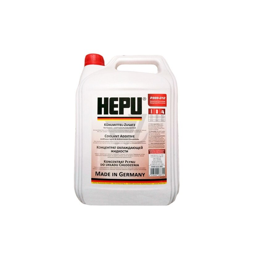 Antigel concentrat Hepu 5L Verde, P999GRN005 - eMAG.ro