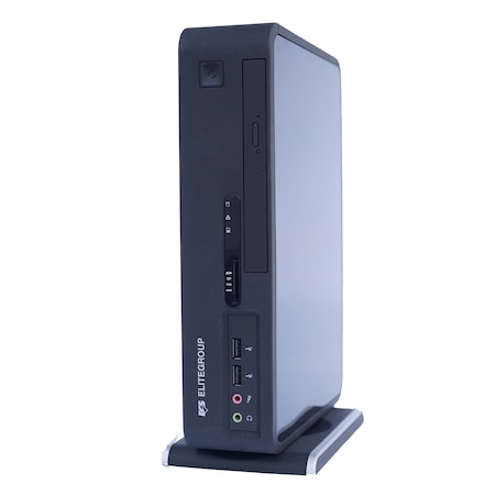 MiniPc ECS Intel Atom DC 1,6GHz, 2GB, support 2,5/3,5 HDD/SSD, DVD-R/W ...
