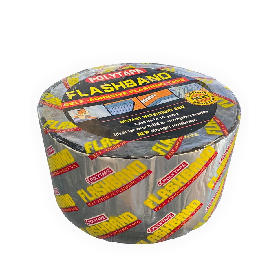 Banda bituminoasa autoadeziva cu aluminiu,polytape flashband ,10cm x10m ...