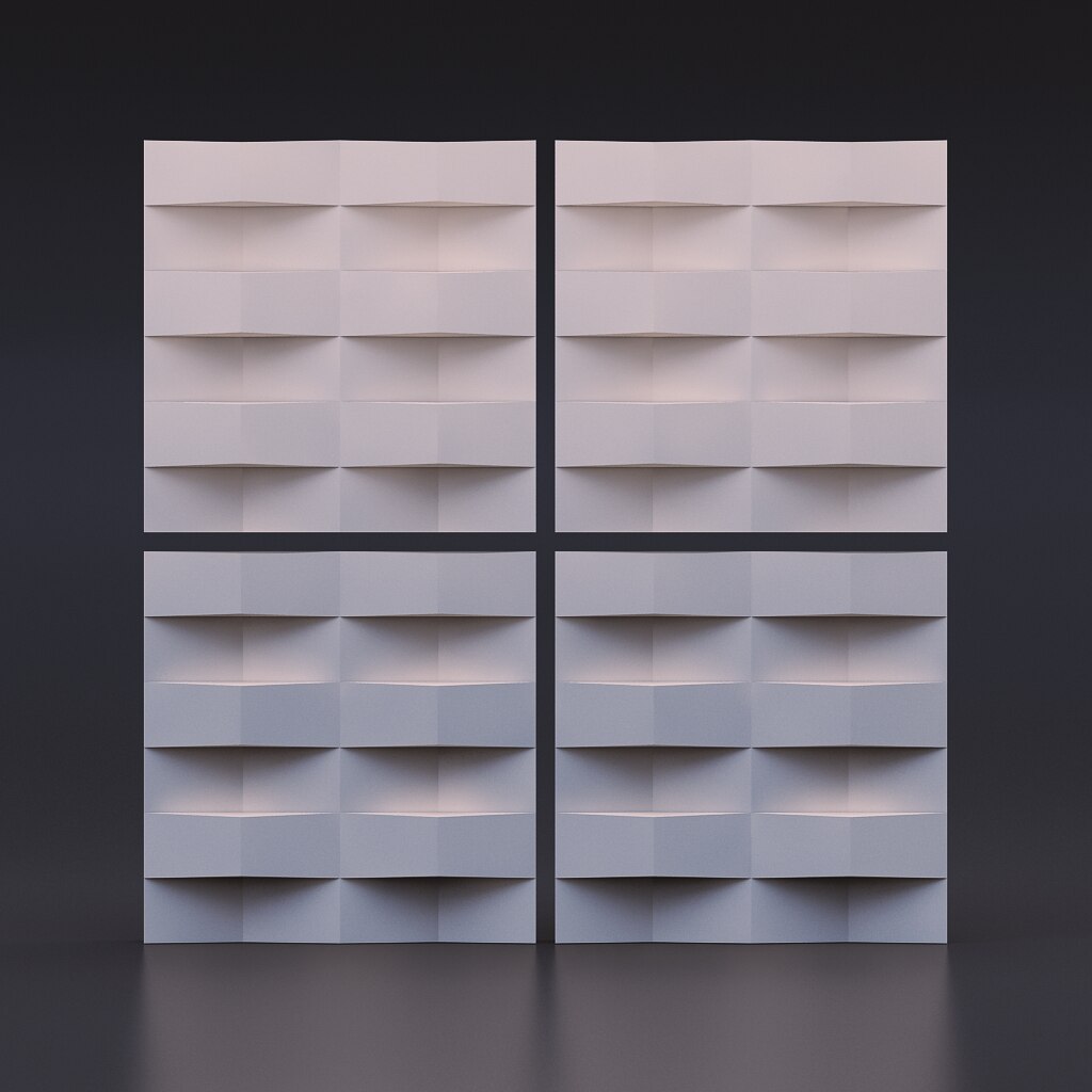 Panou decorativ 3D, ipsos - Model STEP BRICK, 50x50cm - eMAG.ro