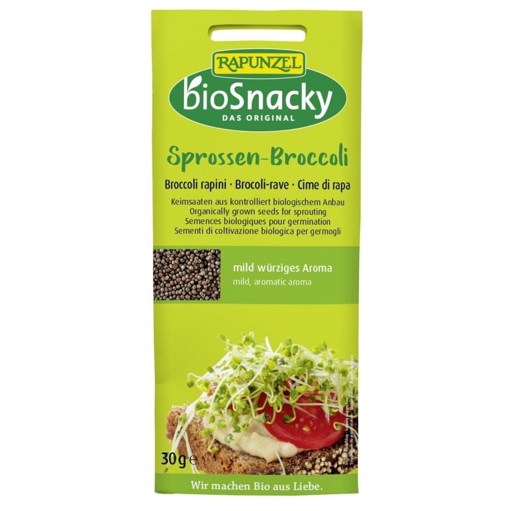 Seminte de broccoli pentru germinat bio, 30g, BioSnacky Rapunzel - eMAG.ro