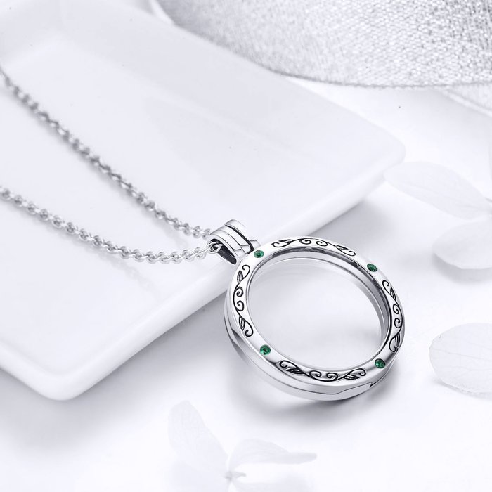 Colier din argint Mistery Round locket - eMAG.ro