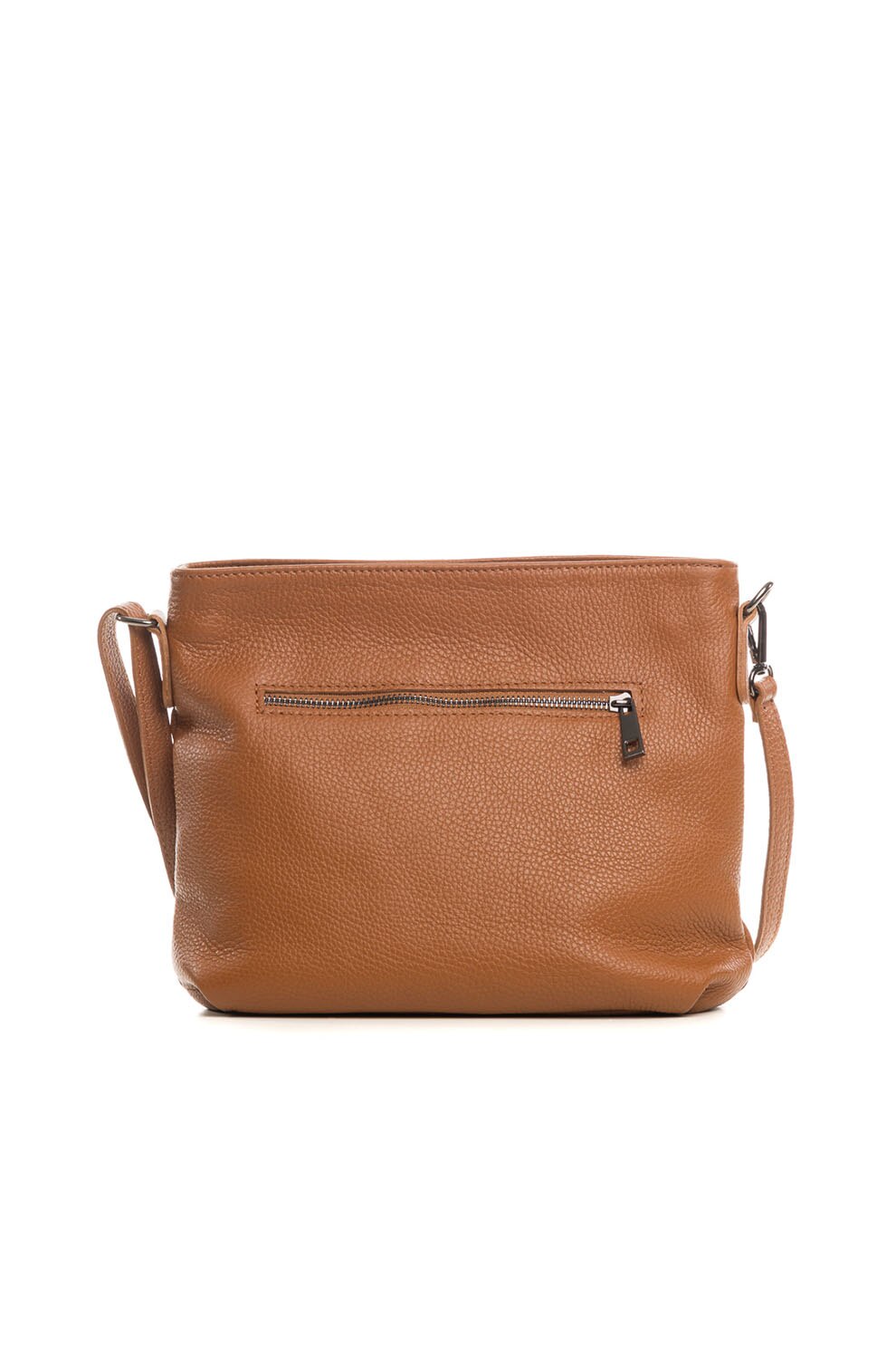 Lucca Baldi, Кожена чанта Montepulciano с пискюл, Карамел - eMAG.bg