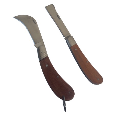 Set 2 cutite pentru altoit, cutit tip cosor, cutit drept - eMAG.ro