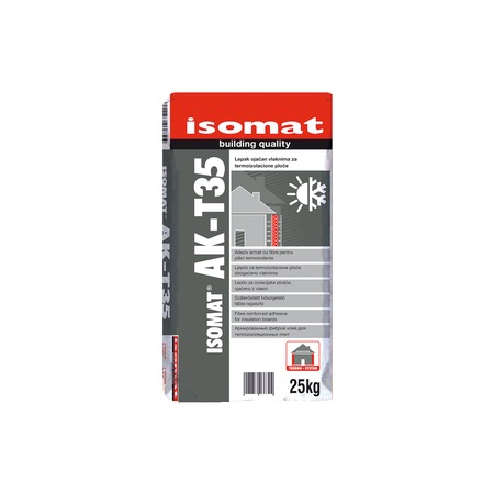 Adeziv armat cu fibre si masa de spaclu pentru placi termoizolante, Isomat, Ak-t35, 25 kg - eMAG.ro