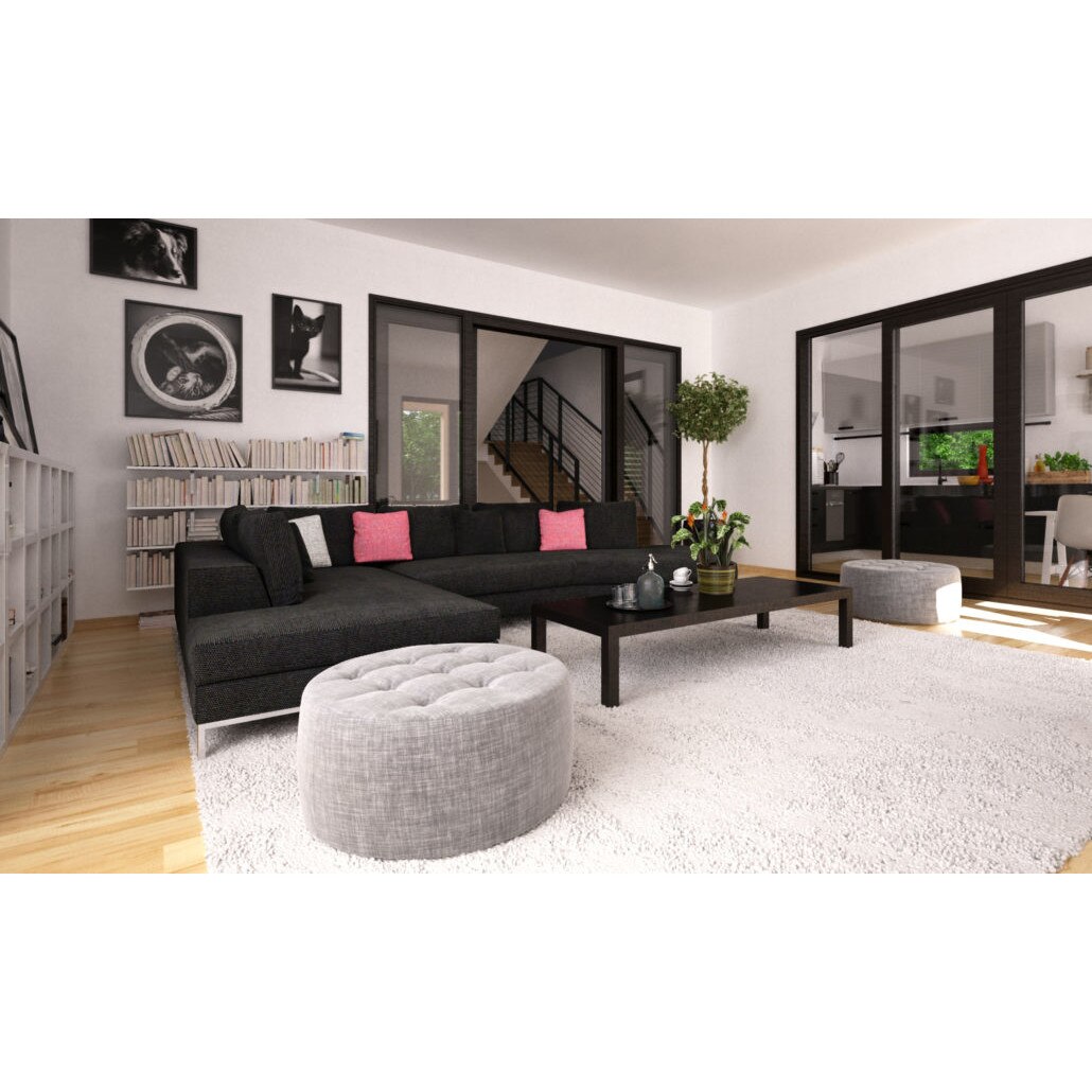Proiect casa cu etaj si garaj, 5 camere, decomandata, suprafata utila ...