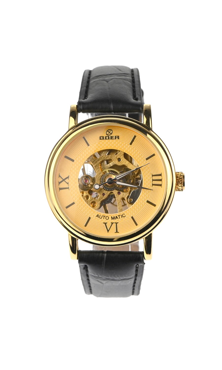 Ceas barbati mecanic, elegant GOER GO61GOLD - eMAG.ro