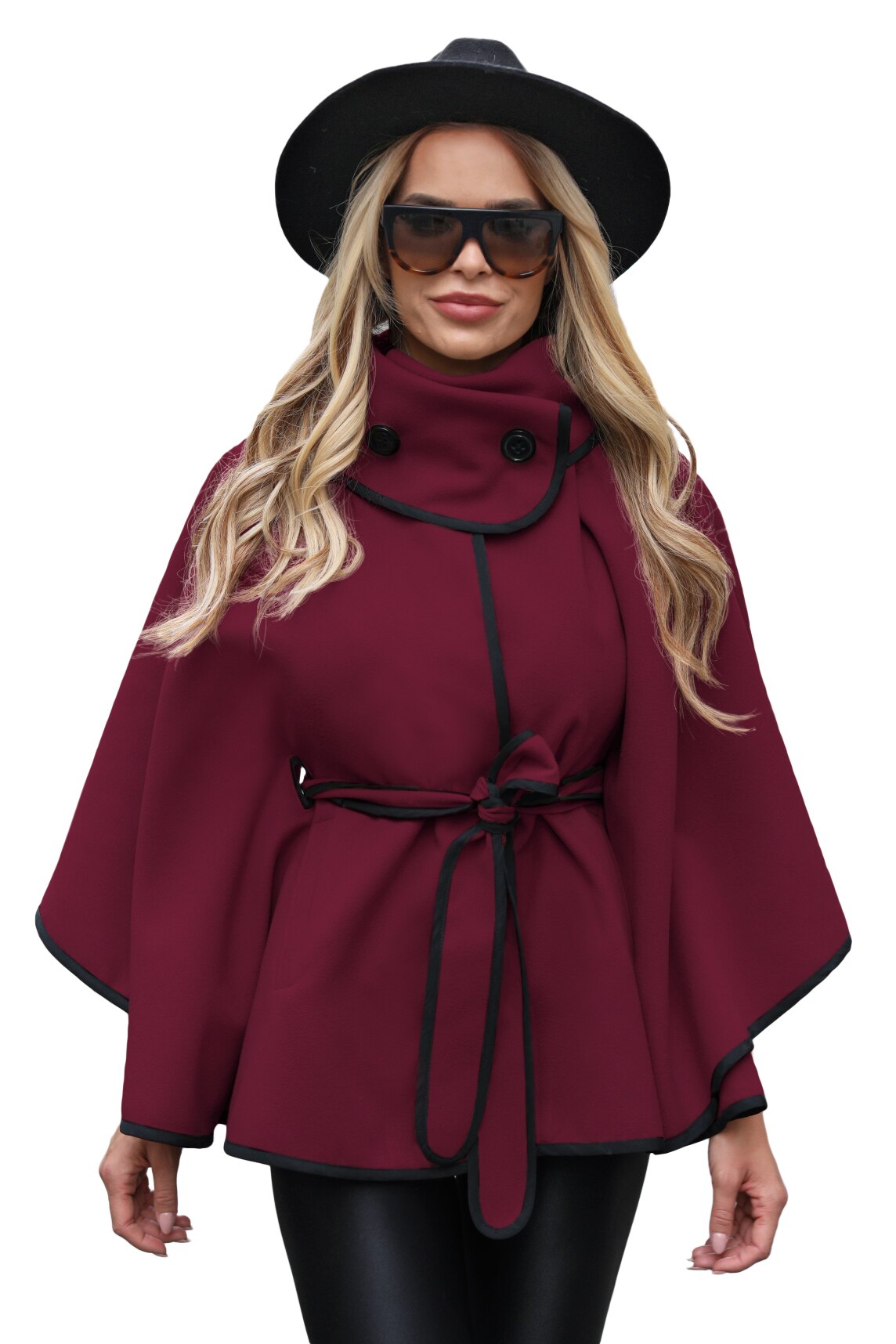 Capa Dama Chic Diva Allena Bordo, M-L INTL - eMAG.ro