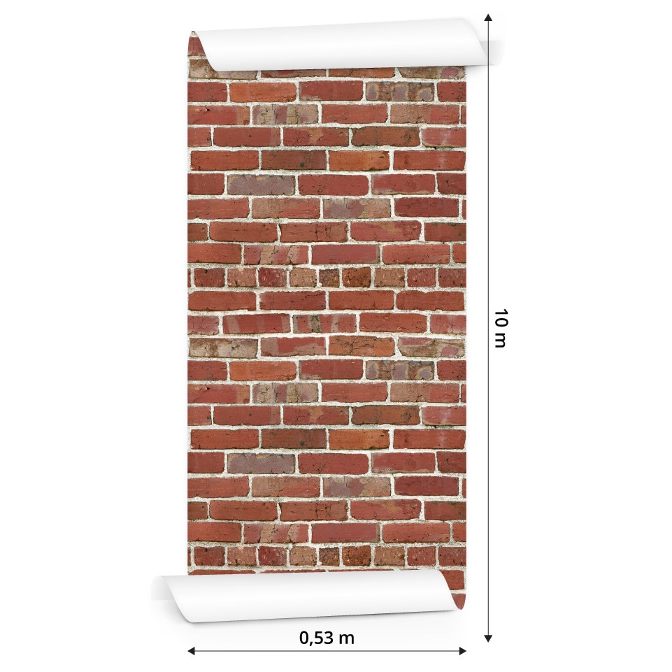 Tapet Caramida-Zid 3D Imitatie Caramida, Fototapet 53cm x 10m - eMAG.ro