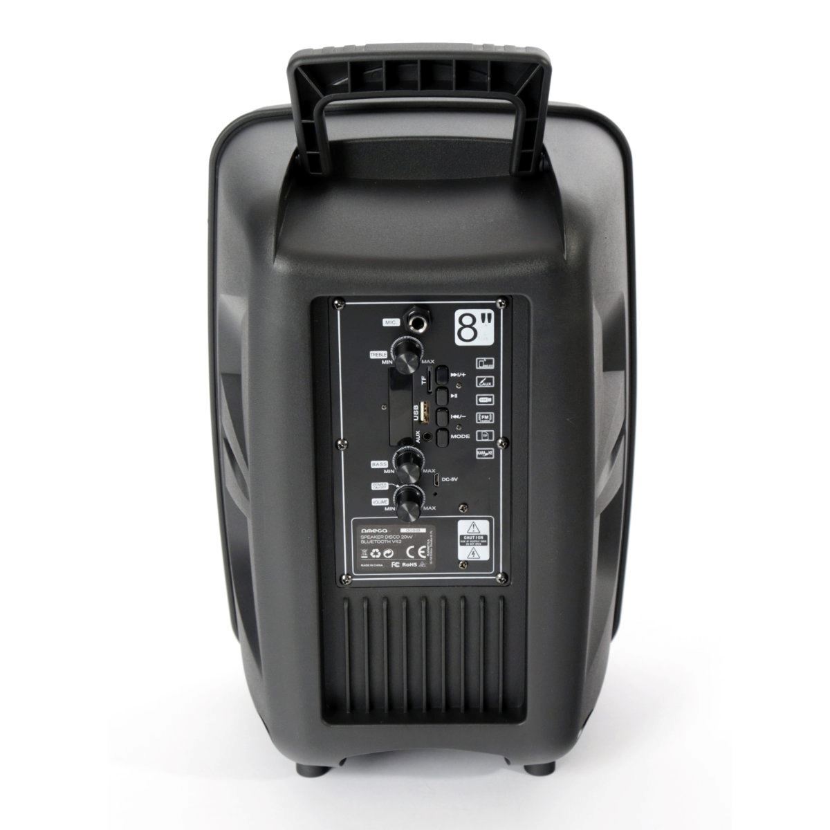 Boxa Omega OG84B 44907, cu bluetooth V 4.2, 20W si tweeter 3W, Led, FM ...