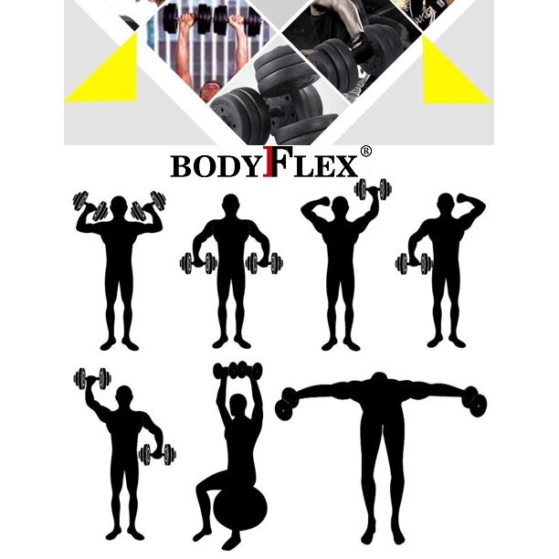 Haltera, BodyFlex, 10 Kg, Negru - eMAG.ro