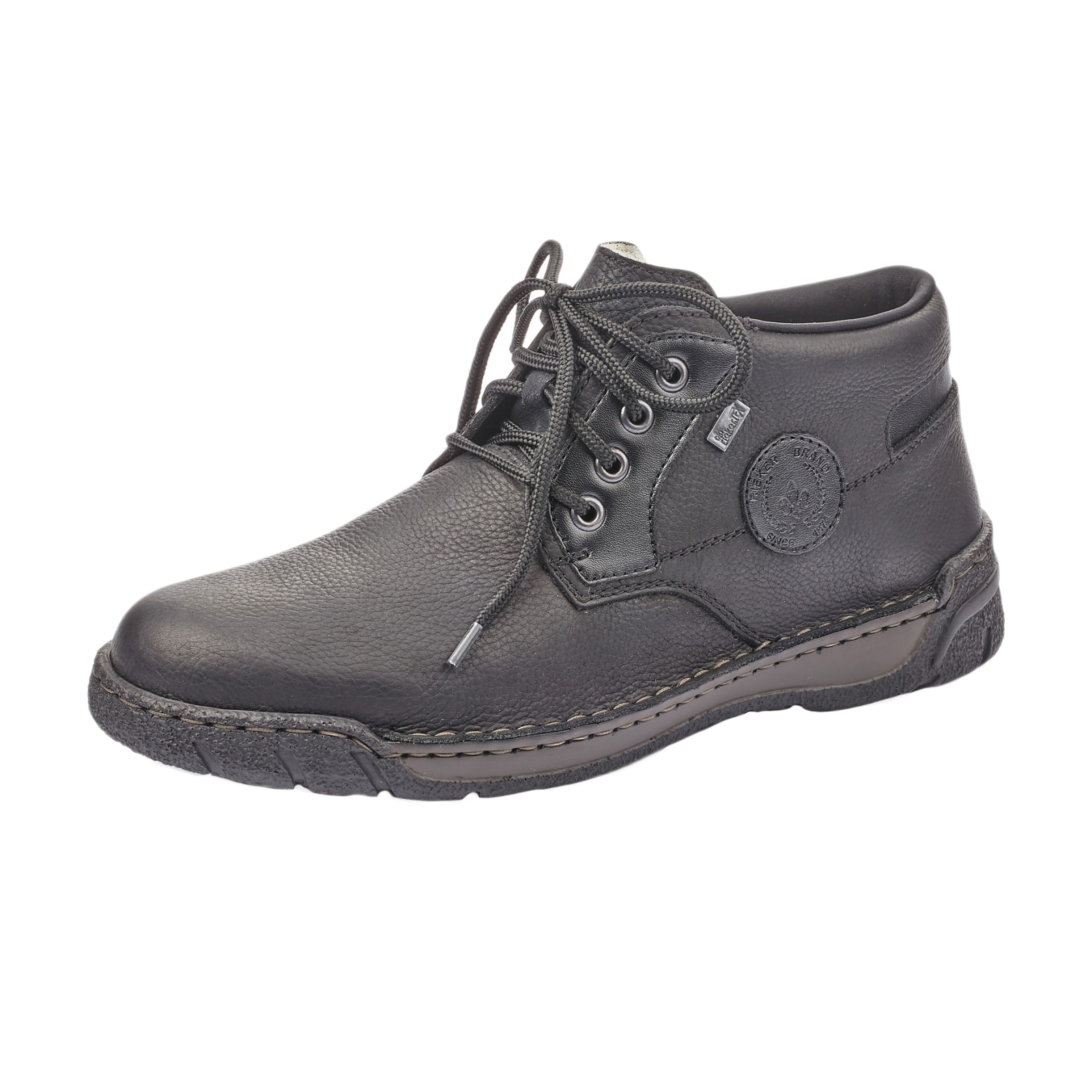 Ghete barbat Rieker B0334-00 piele naturala, negru 40 EU - eMAG.ro