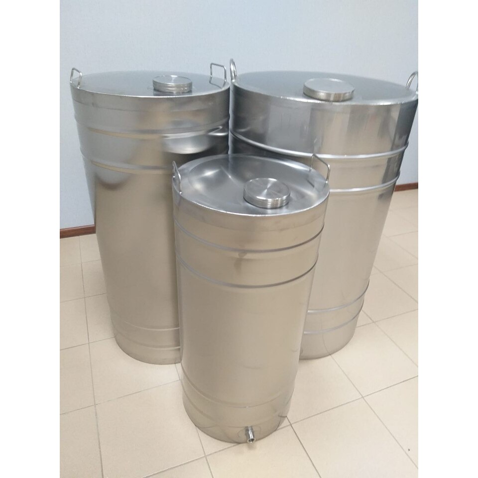 Butoi cu capac si canea, 108 litri, inox alimentar - eMAG.ro