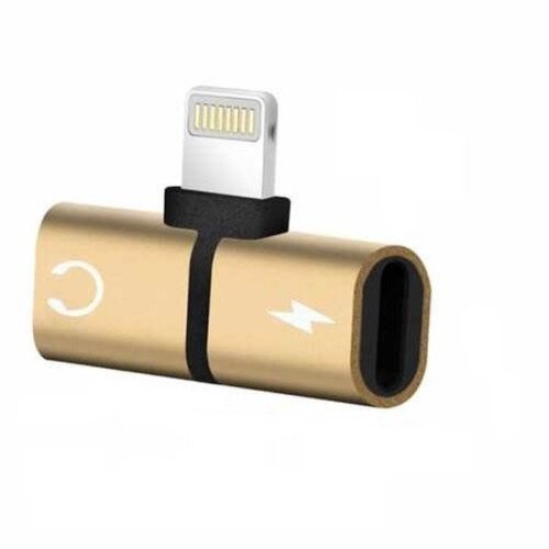 Adaptor 2 in 1 iPhone, iPad, Lightning, casti si charger, Splitter ...