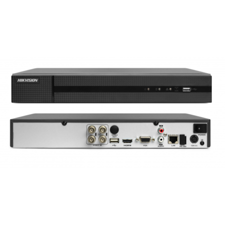 DVR 4 канала Turbo HD Hikvision HiWatch HWD-7104MH-G2(260) H.265 Pro+, 5MP, Облачно съхранение ...
