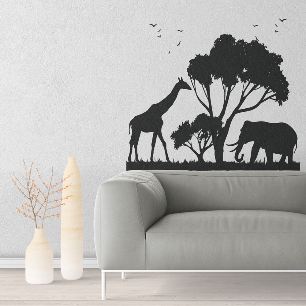 Sticker de perete, Animale africane, Digital Brain, 80x130cm - eMAG.ro