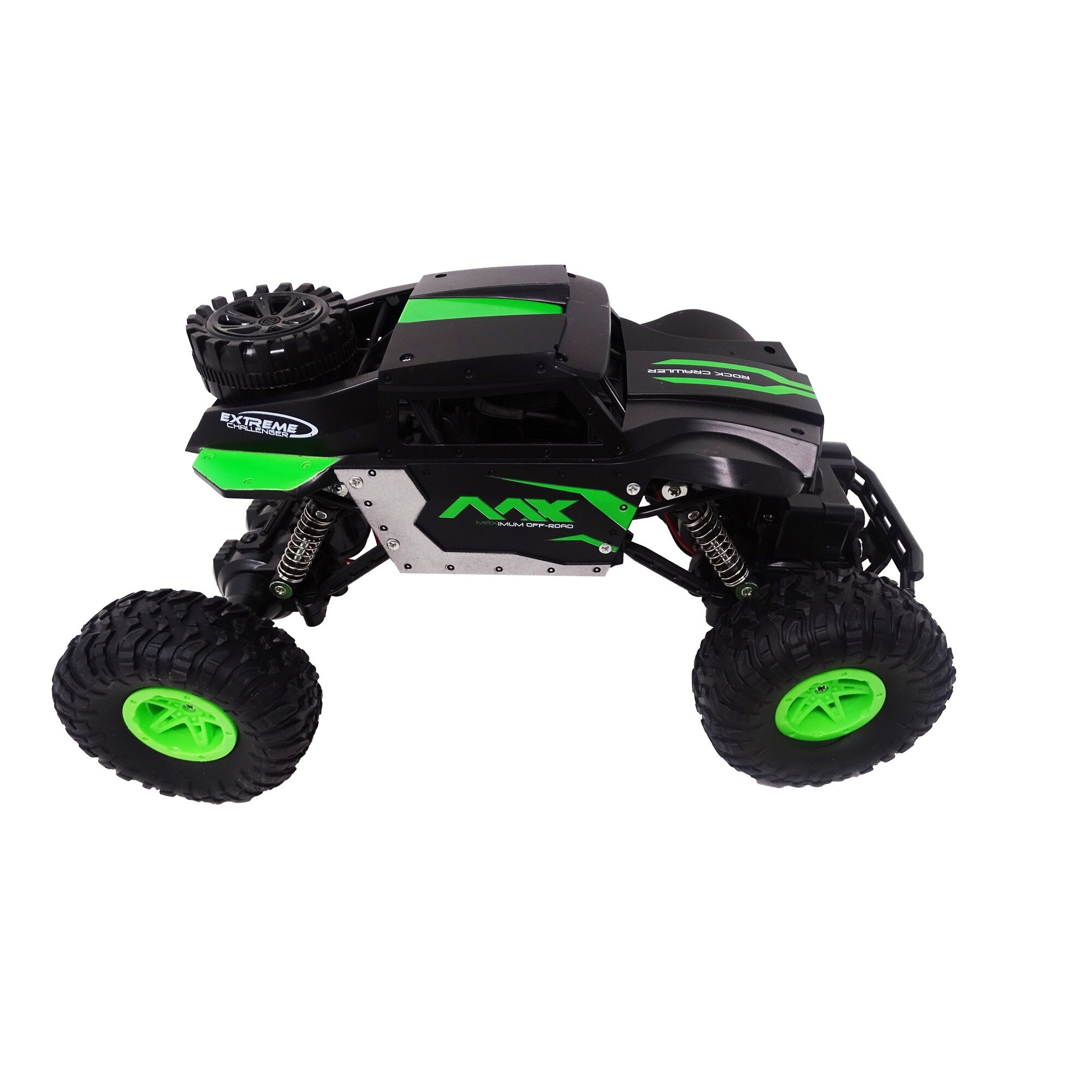 Masina R/C Off Road, 1:16 Scara, 4x4 cu Telecomanda, Negru/Verde - eMAG.ro