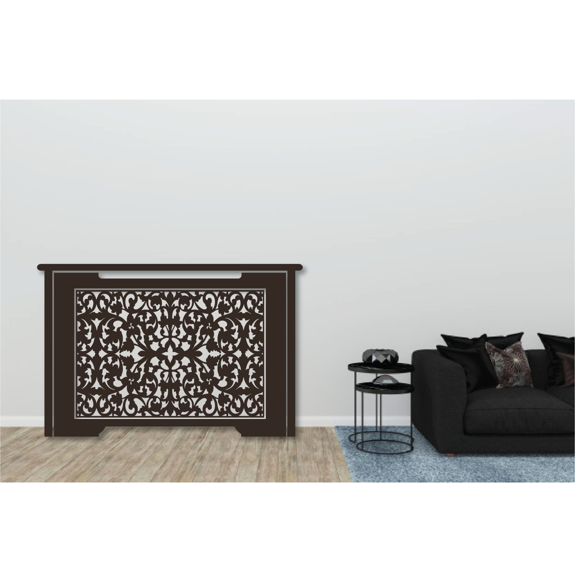 Masca calorifer din lemn, wenge, 115x80 cm, grosime 18 mm, MLC278 - eMAG.ro