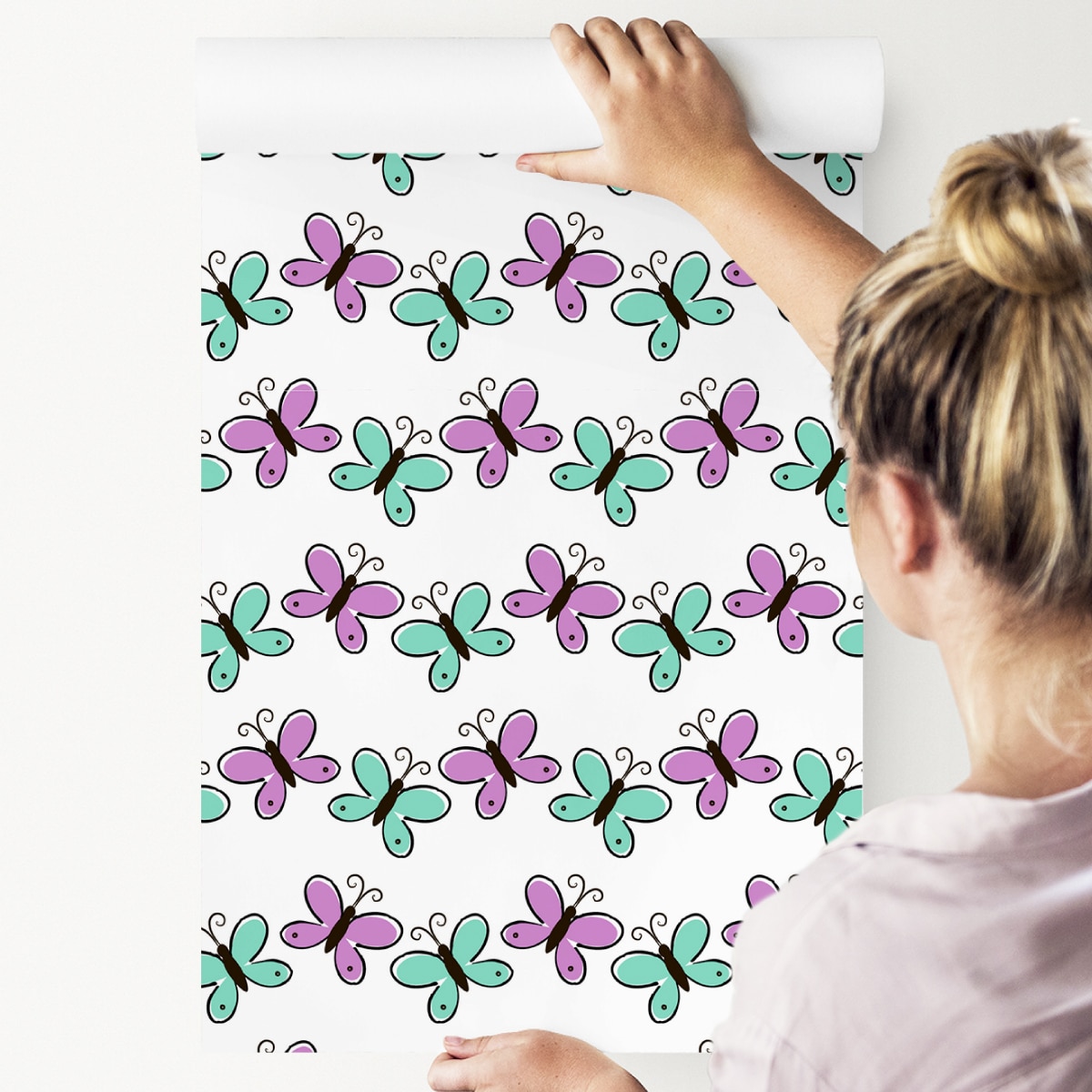 Tapet Copii Fluturasi Colorati 53cm x 10m - eMAG.ro