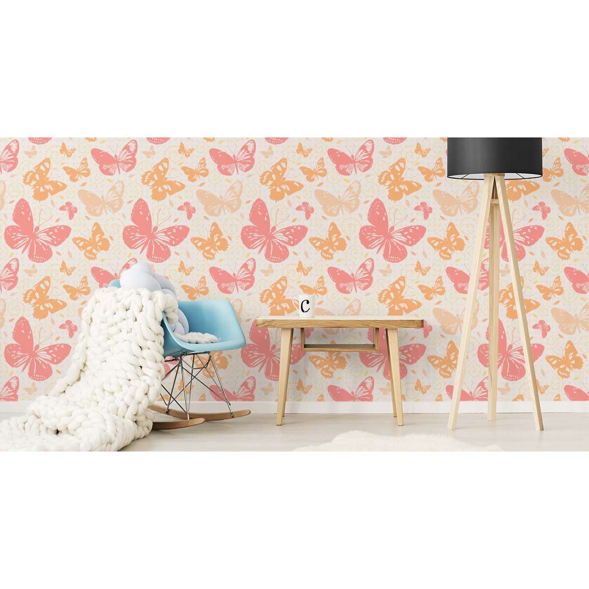 Tapet Copii Fluturasi Colorati 53cm x 10m - eMAG.ro