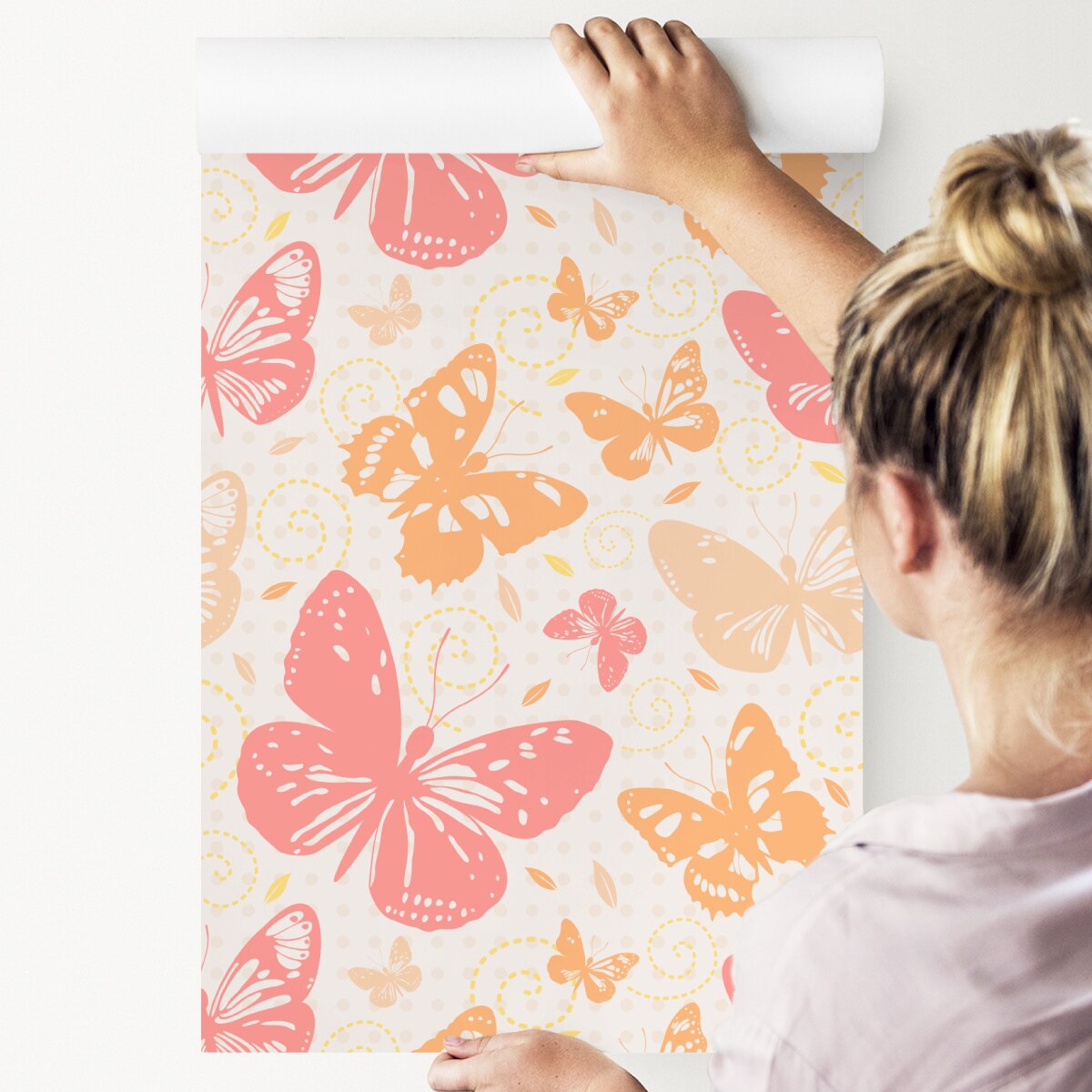 Tapet Copii Fluturasi Colorati 53cm x 10m - eMAG.ro